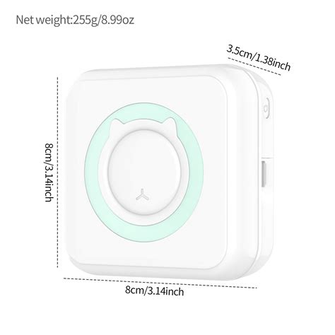 Buy Label Printer Portable Bluetooth 4 0 Connection Thermal Label Printer Rechargeable Label