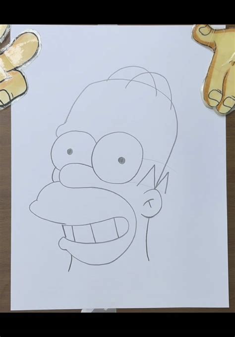 How To Draw Homer Simpsons Head