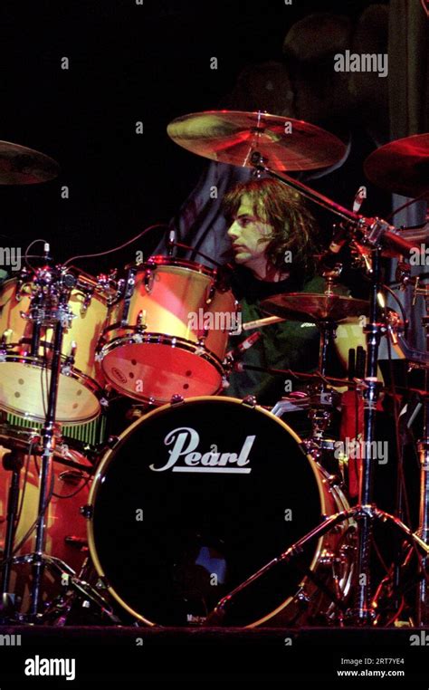 Milan Italie 2001 09 06 Jimmy Degrasso Batteur Du Groupe Megadeth