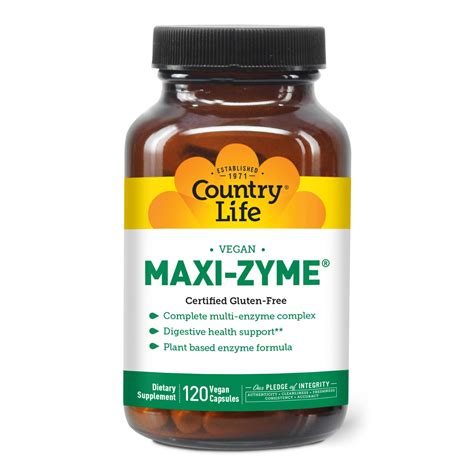 Country Life Maxi Zyme Digestive Enzyme Complex 120