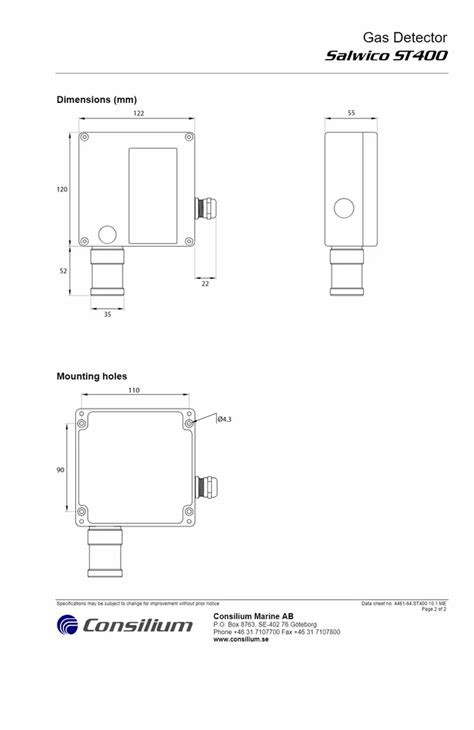 Consilium Salwico St400 H2s Gas Detector At ₹ 10000 H2s Gas Monitor