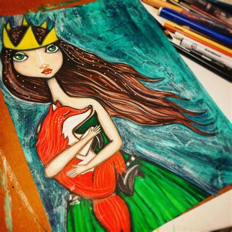 Queen Of The Forest In Progress By Elise Hartmann Faeries Artist