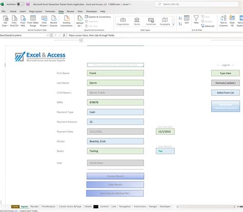 Microsoft Excel Form Templates