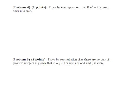 Solved Problem Points Prove By Contraposition That Chegg Com