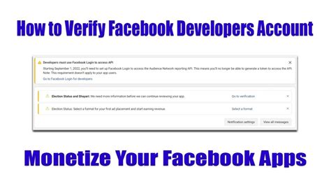 How To Verify Your Facebook Developers Business Account Youtube