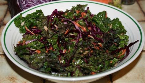 Salade De Chou Kale Mimi Végétale Ethnic Recipes Raw Vegan