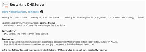 Powerdns Error Not Starting Wrenmaxwell