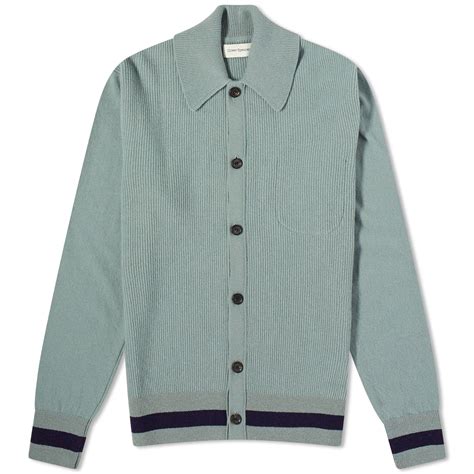 Oliver Spencer Britten Knit Cardigan Sea Green End