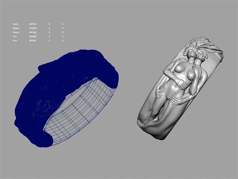 Gold Engagement Ring With Nude Hugging Couple Jewelry Ring D Model Turbosquid