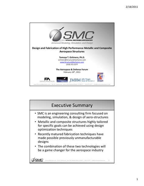 [pdf] executive summary smc is an engineering consulting firm focused