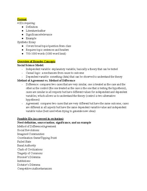 Cps Midterm Study Guide Format 4 Ids Requiring Definition Example