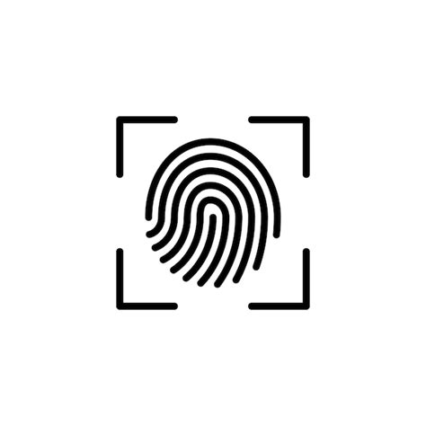 Premium Vector Fingerprint Icon Set Identity Thumbprint And Biometric Vector Symbol In A Black