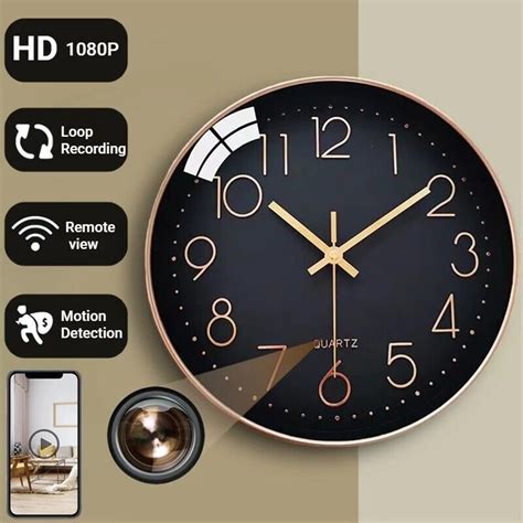 Hidden Camera Wall Clock Wifi Save Money