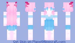 Axolotl Girl Minecraft Skin
