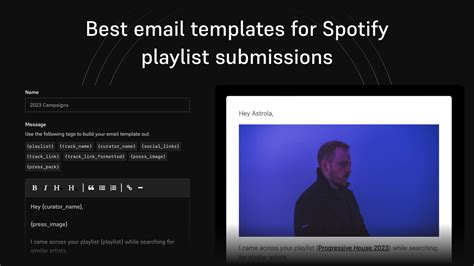 Music Submission Email Template