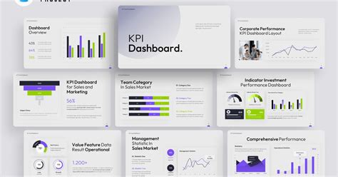 Kpi Dashboard Incl Key And Indicators Envato