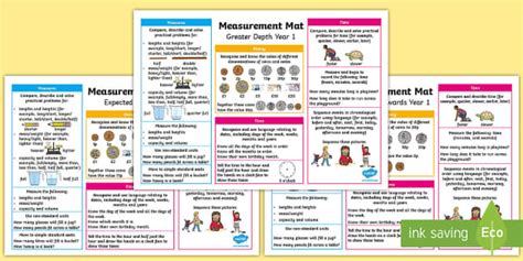 Year 1 Measurement Differentiated Maths Mats Toolkit