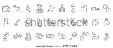 Set Editable Stroke Line Icons Stock Vector Royalty Free Shutterstock