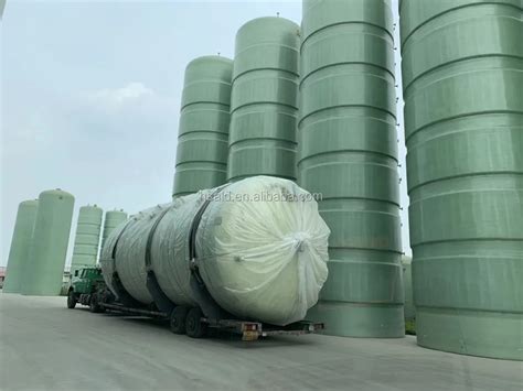 수평 유리 섬유 강화 플라스틱 Frp 탱크 유리 섬유 탱크