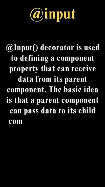 Angular Interview Questions Input Decorator Coding Angular Css