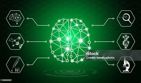 녹색 빛 인체 치유 미래의 기술 현대 의학 및 테스트 분석 복제 Dna 인간과 글로벌 국제 의학의 추상적 인 배경 기술 개념 녹색에 대한 스톡 벡터 아트 및 기타 이미지