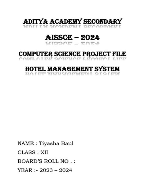 computer project hotel managment[1] pdf