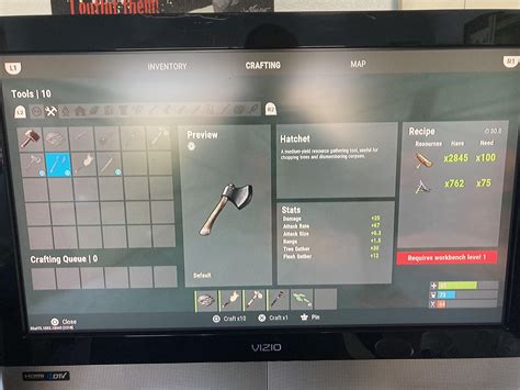 New To This Game I Have A Workbench Level 1 In My Base Why Wont It Let Me Build These Items