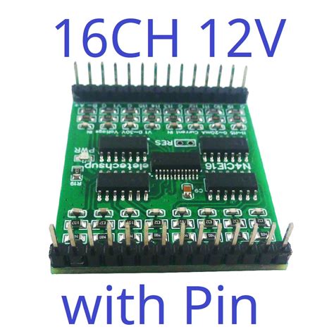 N4CIE16 12V 16CH Current Voltage Analog Collector 20MA 30V ADC RS485 Bus Core Board For Arduino