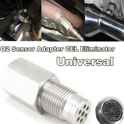 Automotive Modified Exhaust Pipe Oxygen Sensor Extended M18 Braces Fittings Weld Free Plus