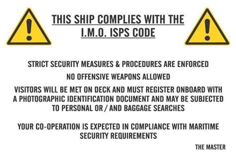 Ship Complies With Imo Isps Code Toddnavigation