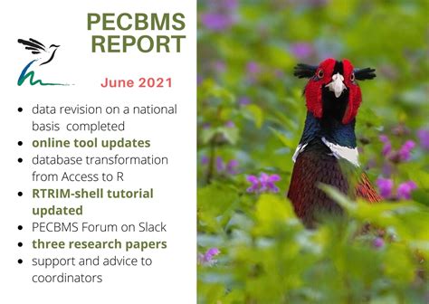 Report On The Pan European Common Bird Monitoring Scheme June 2021 Pecbms Pecbms