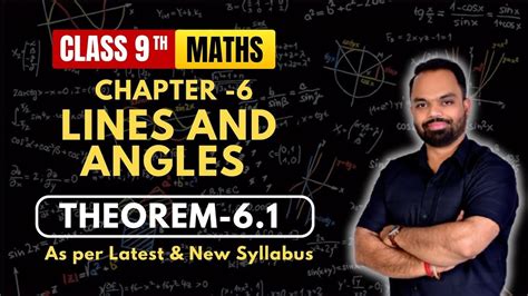 theorem 6 1 class 9 if two lines intersect then vertically opposite