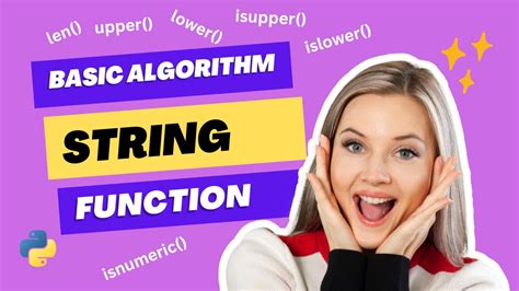 Basic Algorithm String Function In Python Len Upper Lower