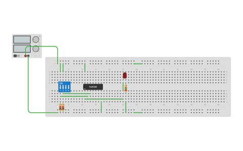 Circuit Design Nor Gate Tinkercad