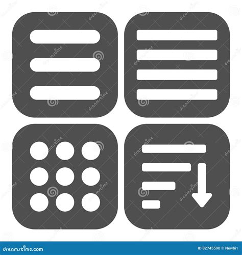Hamburger Menu Vector Icons Buttons For Website Navigation App Menu Symbol
