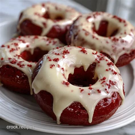 Red Velvet Donuts Best Baked Recipe With Glaze Crock Recipes