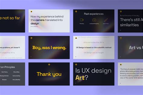 Minimal Presentation Slides Art And Science Figma