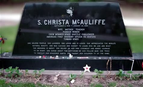 Christa Mcauliffe Funeral Challenger Disaster Memorial Hi Res Stock