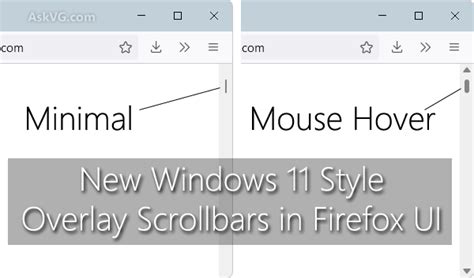 Tip Enable Disable Windows 11 Style Overlay Scrollbars In Mozilla