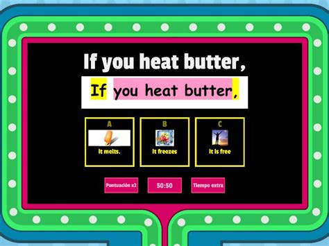 Zero Conditional Gameshow Quiz