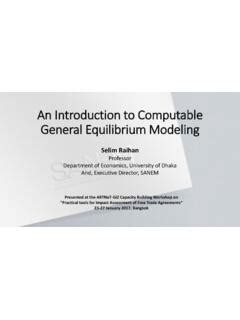 An Introduction To Computable General Equilibrium Modeling An Introduction To Computable