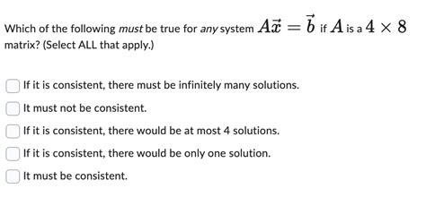 Solved What Must Be True Of A Nonzero 3×3 Matrix Select