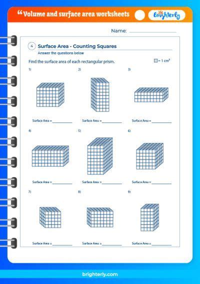 Volume And Surface Area Worksheets Grade 7 [pdfs] Brighterly