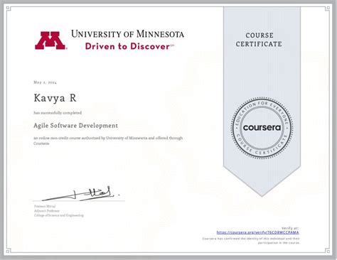 Kavya R On Linkedin Certified In Agile Software Development Ready To Sprint Into Innovation