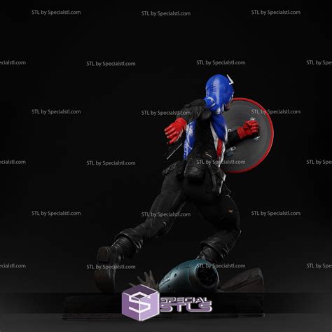Captain America Bucky Barnes 3d Printing Figurine Stl Files Specialstl