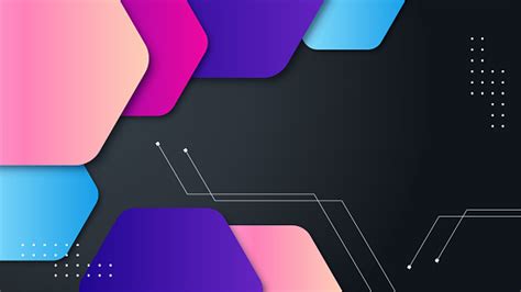 추상적인 다채로운 모양 프리젠 테이션 배경 그라디언트 동적 선 배경입니다 현대 모자이크 블루 오렌지 다채로운 기하학적 디자인 배경 3차원 형태에 대한 스톡 벡터 아트 및