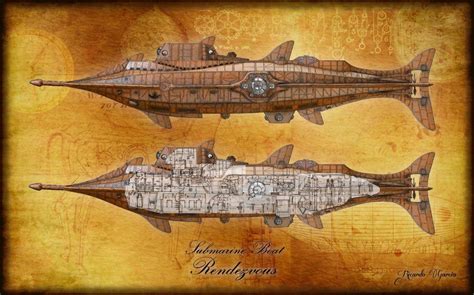 Steampunkd Unterwasser Kunst Kunst Unter Dem Meer