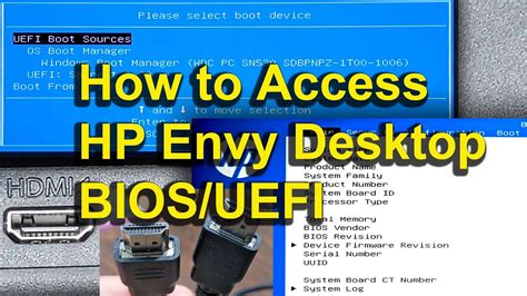 How To Access Hp Envy Desktop Biosuefi Jjks Way Youtube