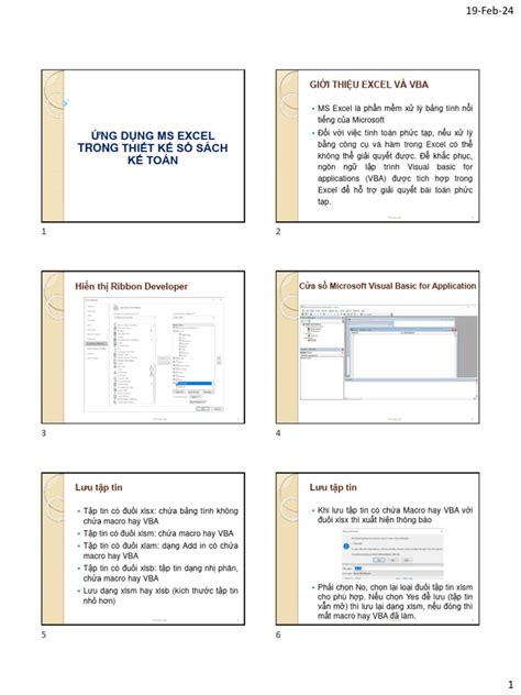 1.1 Ung dung MS Excel trong thiet ke so sach ke toan VBA 1 | PDF
