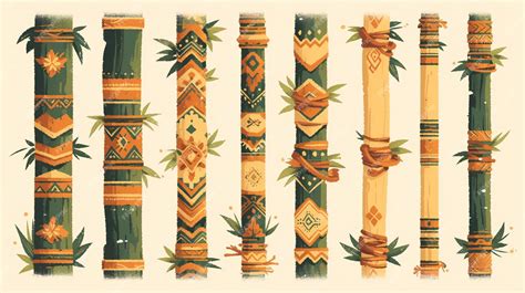 Filipino Tinikling Patterns With Bamboo Dance Elements Premium Ai